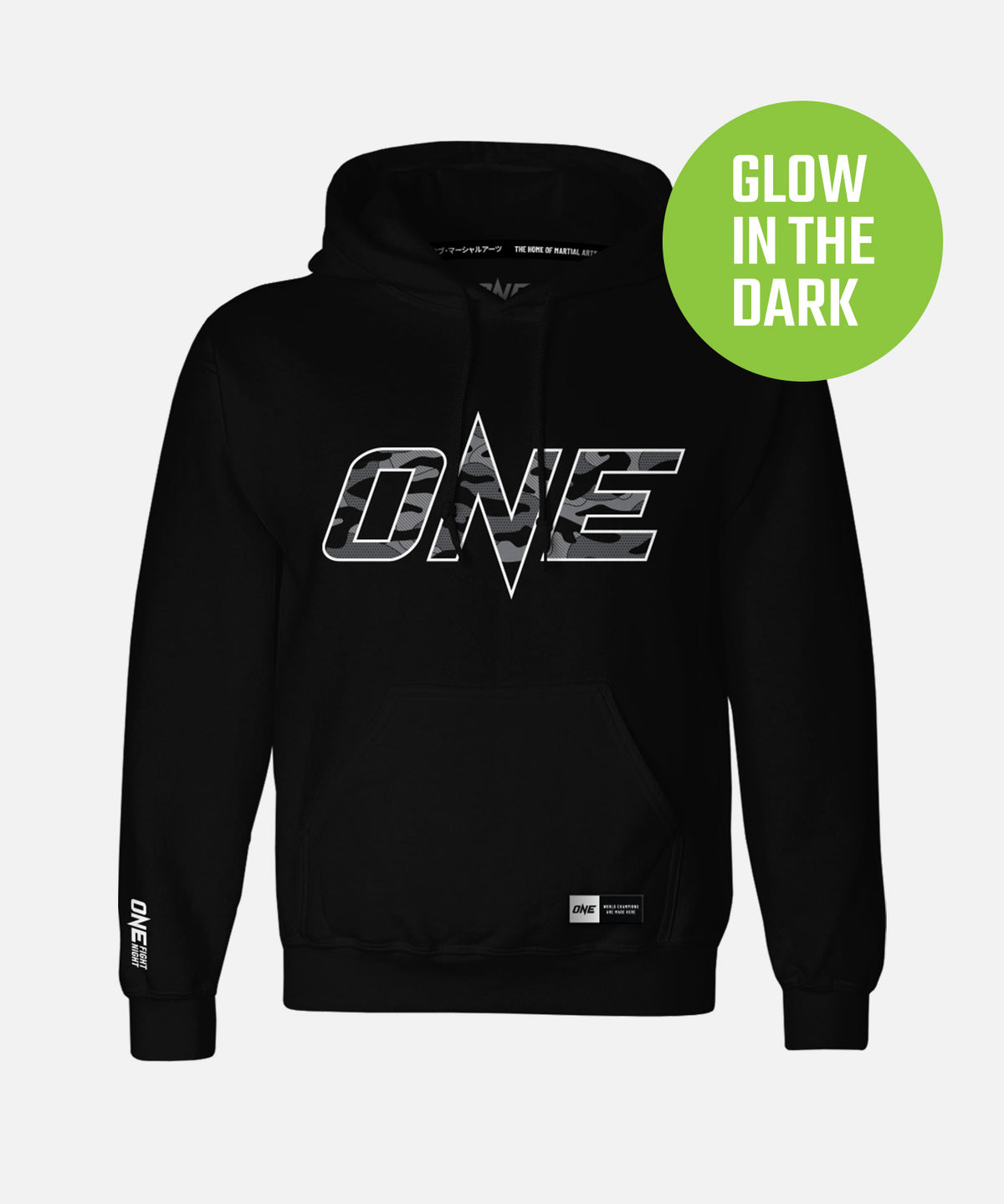 ONE Camo Logo Hoodie (Black) – ONE.SHOP Japan | ONEチャンピオンシップ公式オンラインショップ